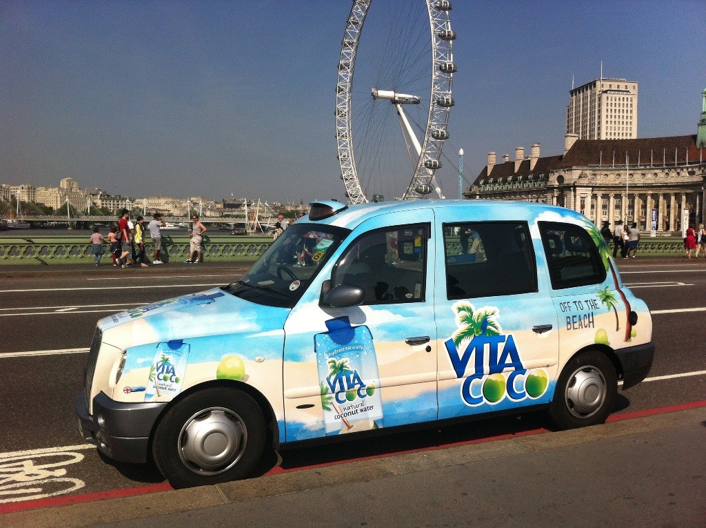 Fifty Vita Coco Liveried London Taxi Cabs Launched | The Drum
