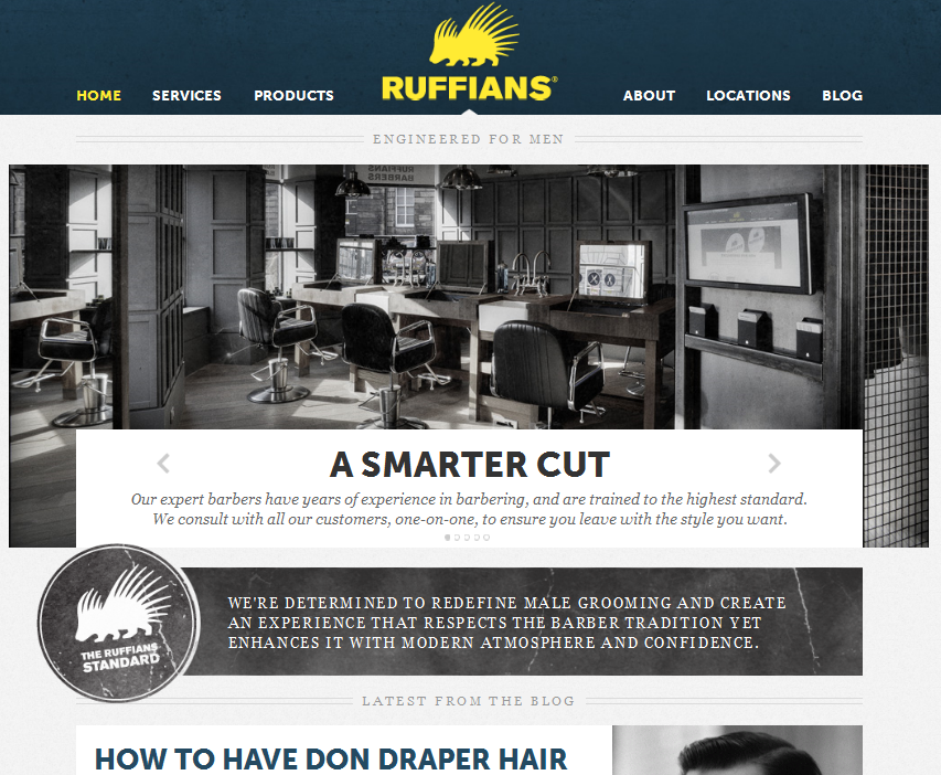 Ruffians Barber Unveils Website With Primate | The Drum