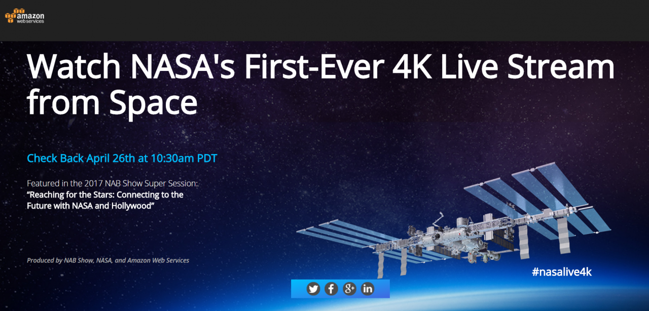 Nasa And Amazon To Livestream The First 4K Video From Space | The Drum